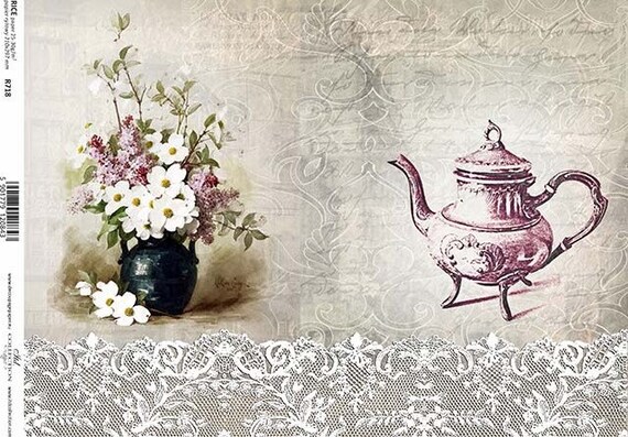 Rice Paper for Decoupage Decoupage Paper Craft Paper R718 | Etsy