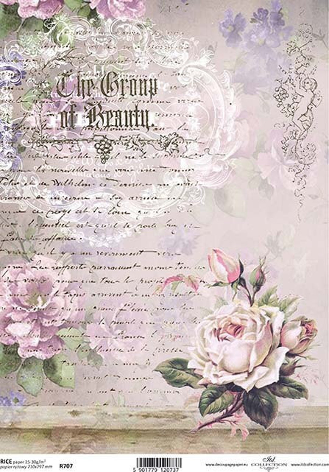 Rice Paper for Decoupage VINTAGE R0707 - Etsy