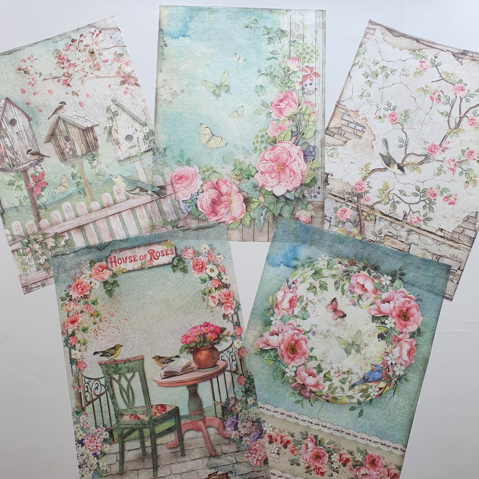 ROMANTIC Rice Paper for Decoupage Scrapbooking - Etsy