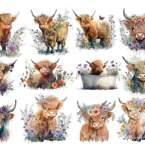 Highland Cow Decoupage Paper - Etsy