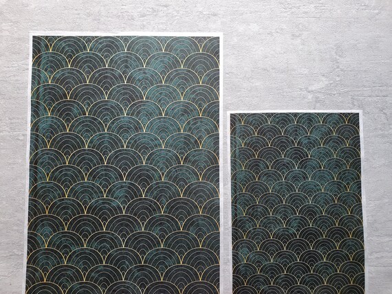 Rice Paper Sheet DARK GREEN PATTERN R1855 or R0701L - Etsy