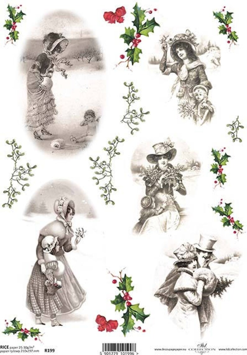 Rice Paper for CHRISTMAS Decoupage Rice Paper R199 - Etsy