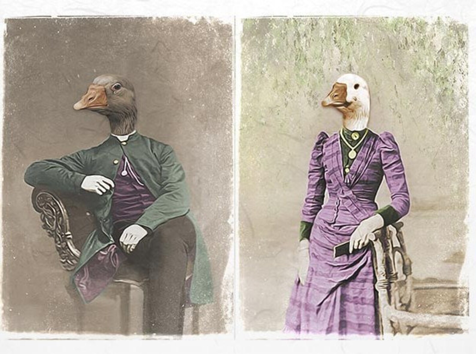 Decoupage rice paper GEESE IN COSTUMES R1822 | Etsy