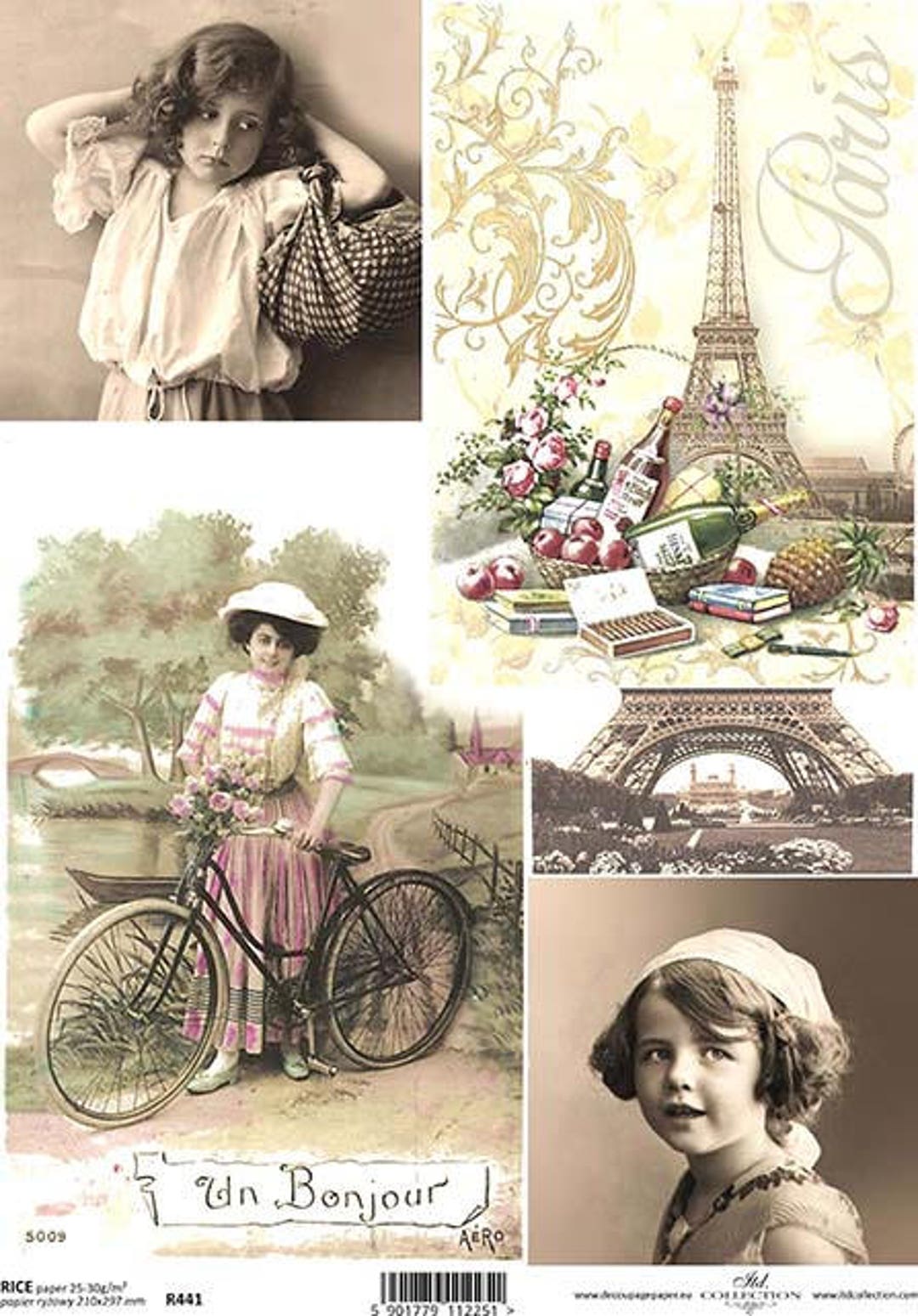 PARIS Decoupage RICE Paper R441 - Etsy