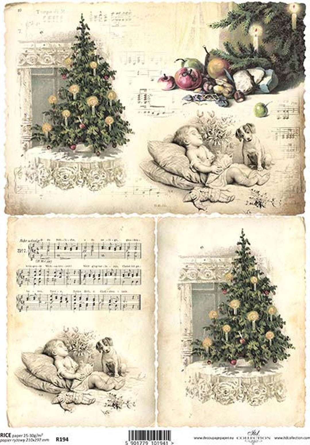 Christmas Rice Paper for Decoupage R0194 - Etsy
