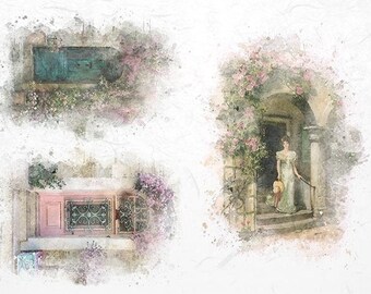 Decoupage Rice Paper FARM R1551 - Etsy