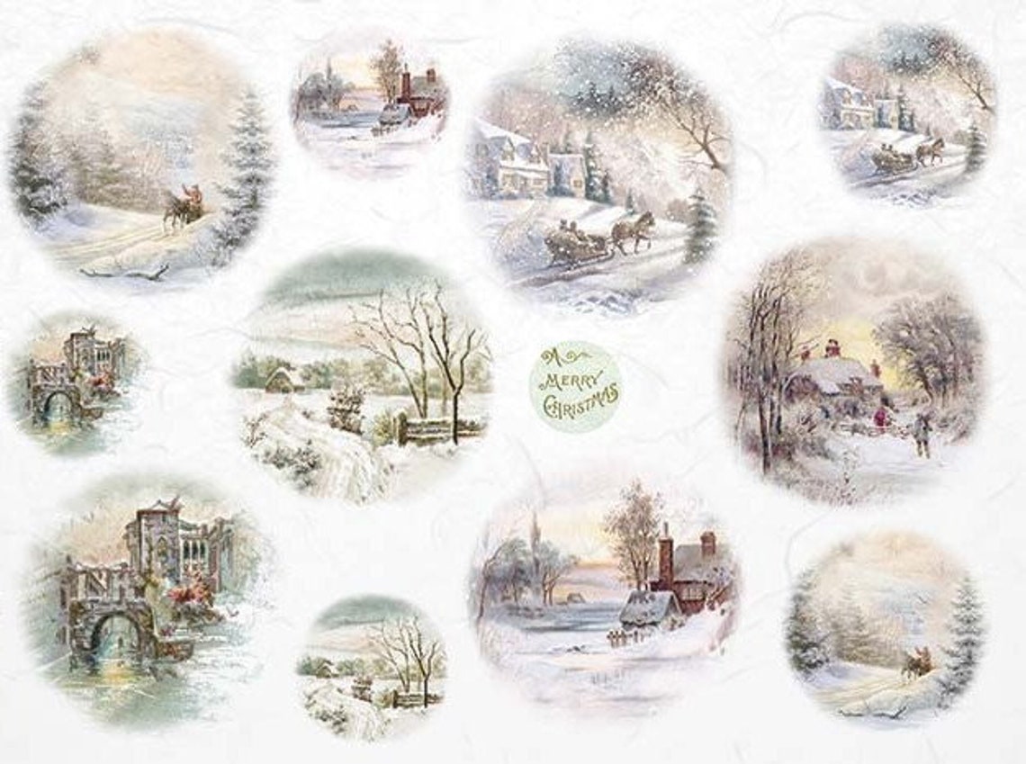 CHRISTMAS Rice Paper Decoupage Rice Paper R1270 or R0139L - Etsy