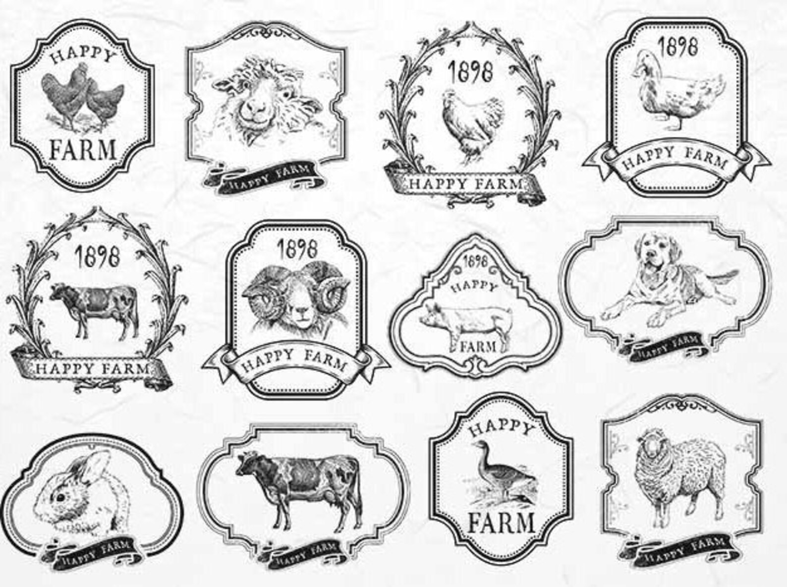 Decoupage Rice Paper FARM R1551 - Etsy