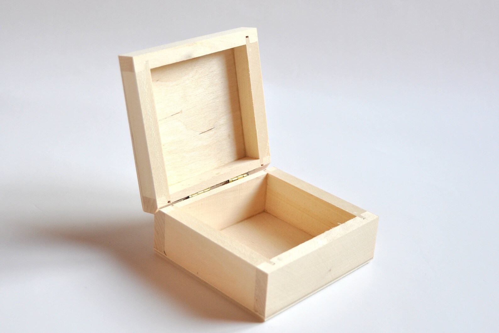 Unfinished Wooden Box. Unpainted Wood Box. Wooden Storage Box. - Etsy