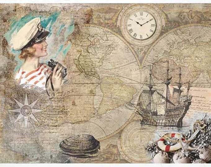 Vintage Rice Paper Decoupage Rice Paper R1322 Etsy