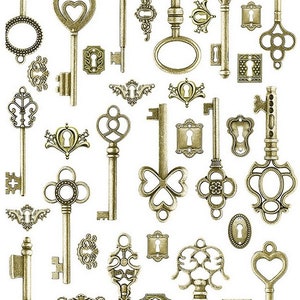 KEYS Rice Paper for Decoupage Scrapbooking old_objects-0019 - Etsy