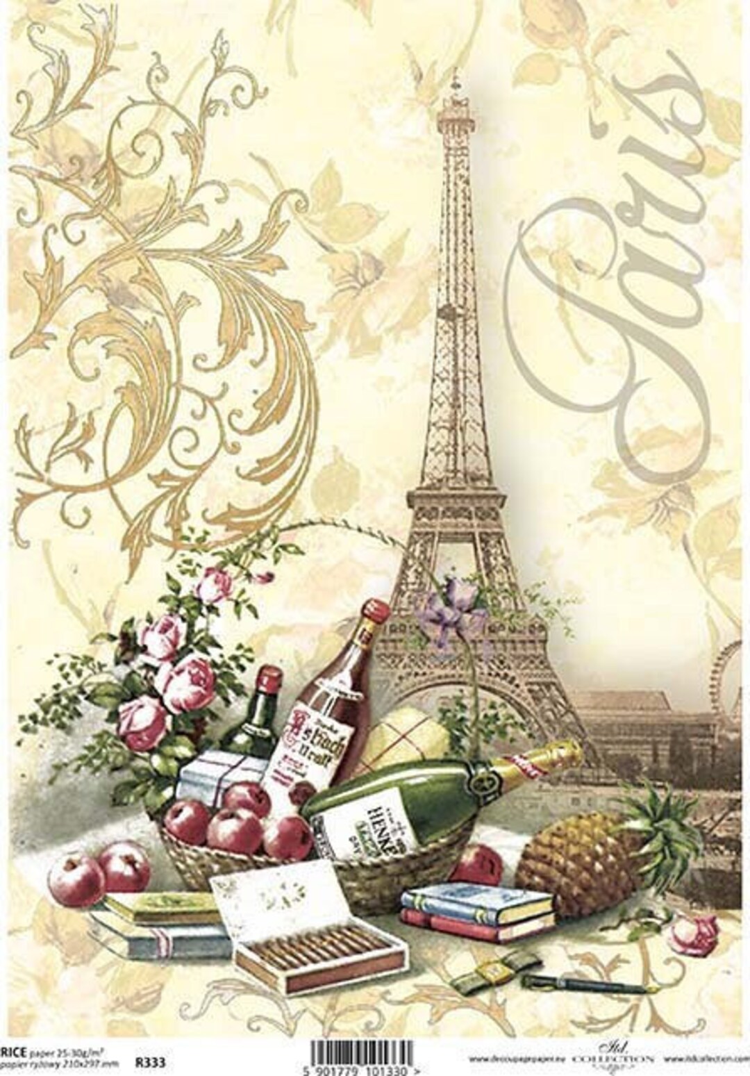 Rice Paper for Decoupage Paris R0333 - Etsy