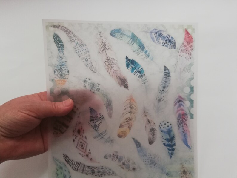 Translucent Scrapbooking Paper Sheet. Parchment Paper Sheet. - Etsy
