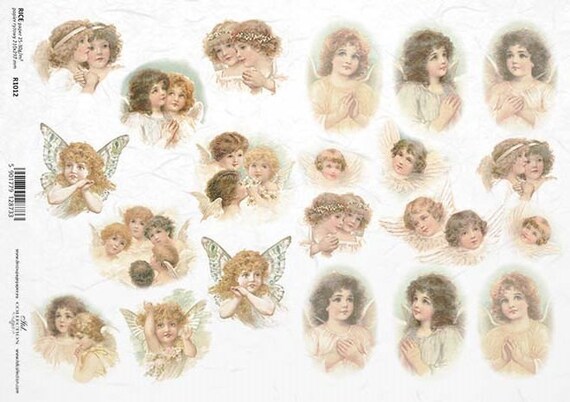 Decoupage RICE Paper ANGELS R1012 - Etsy