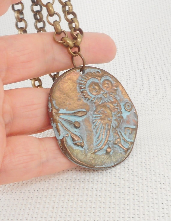 vintage athena necklace - Gem