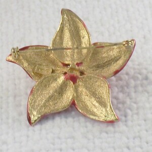 Vintage Kenneth Cole KC Pink Flower Pin Brooch With Wired Hoops Center ...