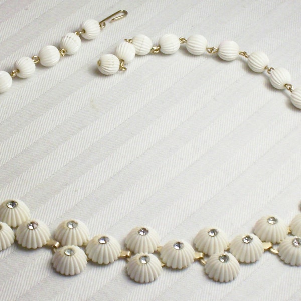 Fluted Bead Necklace - Etsy