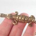 Vintage Alva Studios Crocodile Pin Brooch Vintage Brass Tone Alva ...