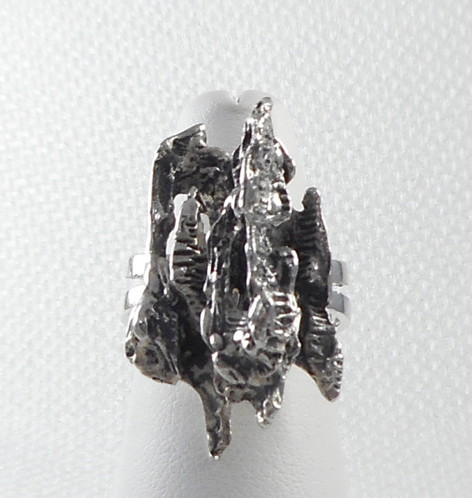 Vintage Modernist Sterling Silver Brutalist Ring Scandinavian | Etsy