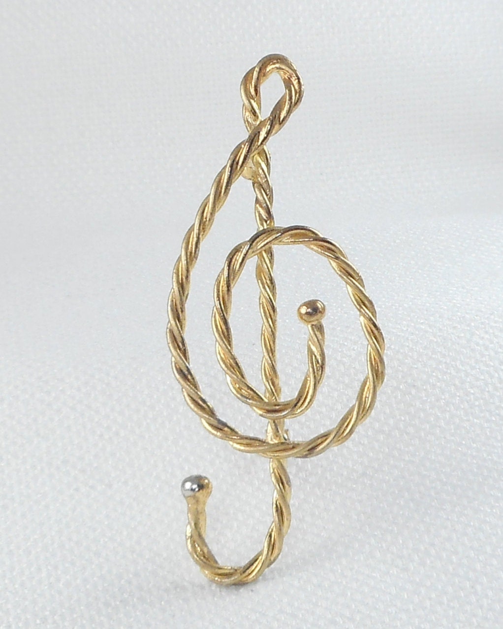 Vintage Big Gold Treble Clef Brooch Musical Brooch Gold Treble - Etsy
