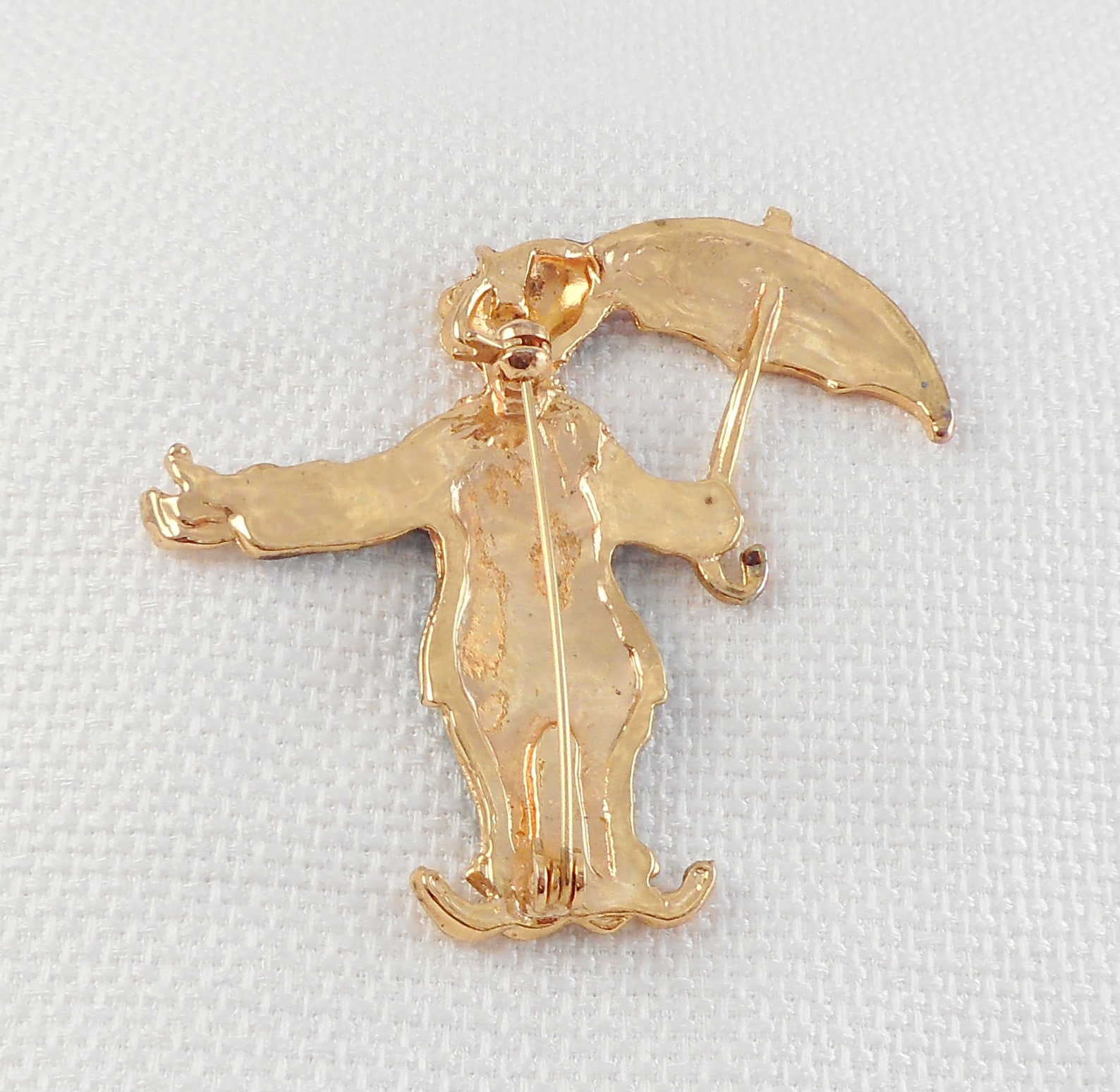 Vintage Colorful Enamel Clown Pin Hobo Clown With Umbrella Pin Vintage ...