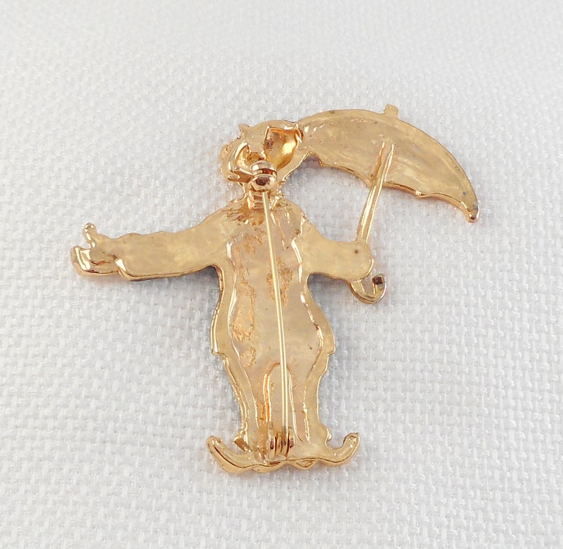 Vintage Colorful Enamel Clown Pin Hobo Clown With Umbrella Pin - Etsy