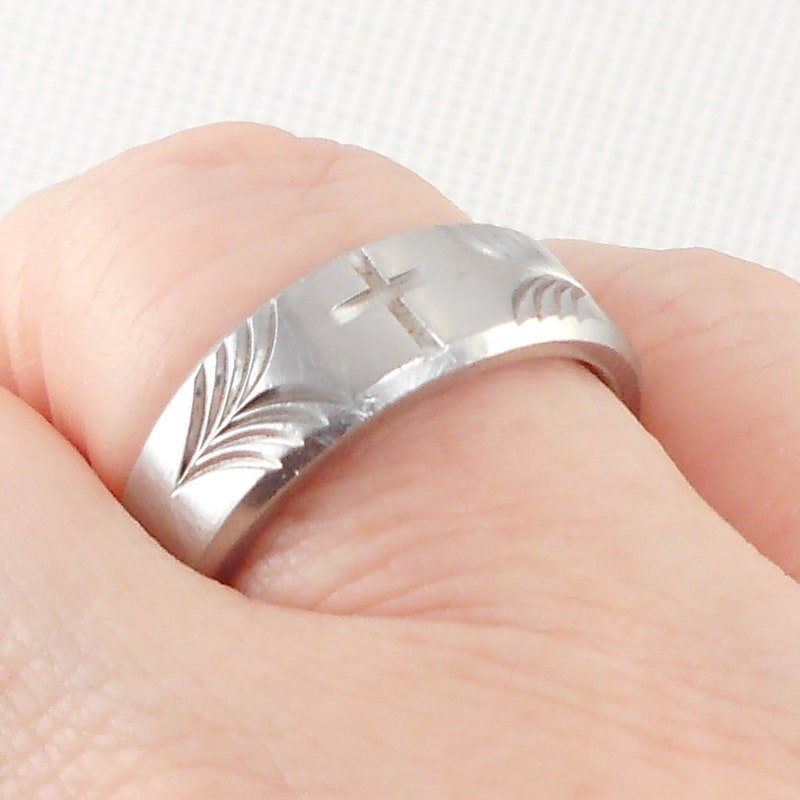Christian Cross Ring - Etsy
