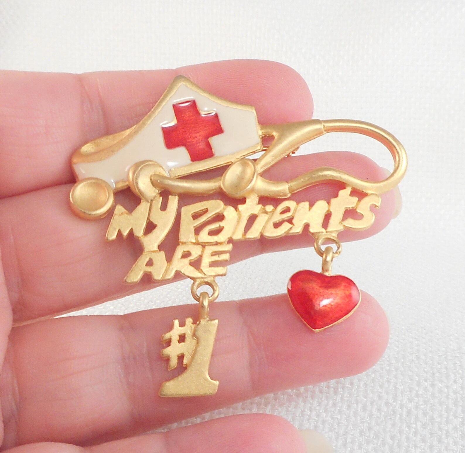 Vintage Tona MY PATIENTS ARE 1 Brooch Dangle Nurse's Pin - Etsy
