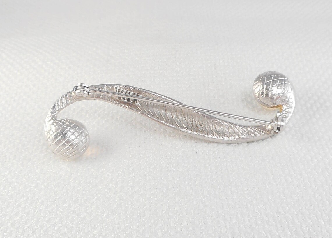 Vintage 1960's Tara Mod Swirl Pin Tara Long Pin With AB | Etsy