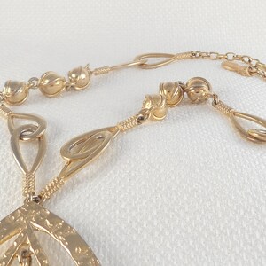 Vintage 60's Gold Emmons Necklace or Brooch Emmons Drop Beads Necklace ...