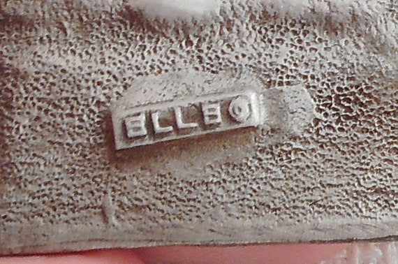 Vintage Big Pewter ELLE Hobo Clown Brooch Elle Travel… - Gem