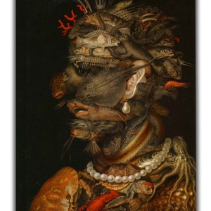 Canvas Art Print of Giuseppe Arcimboldo: the Water. - Etsy UK