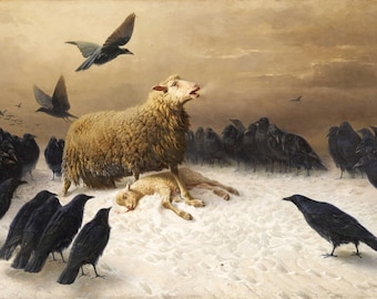 August Friedrich Schenk Anguish 1878 Canvas Print Wall Art,anguish ...