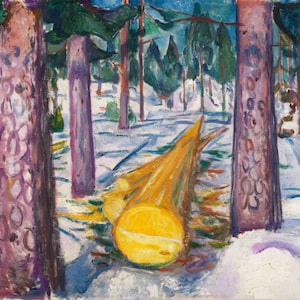 Edvard Munch: the Yellow Log. Fine Art Print/poster (0087) - Etsy