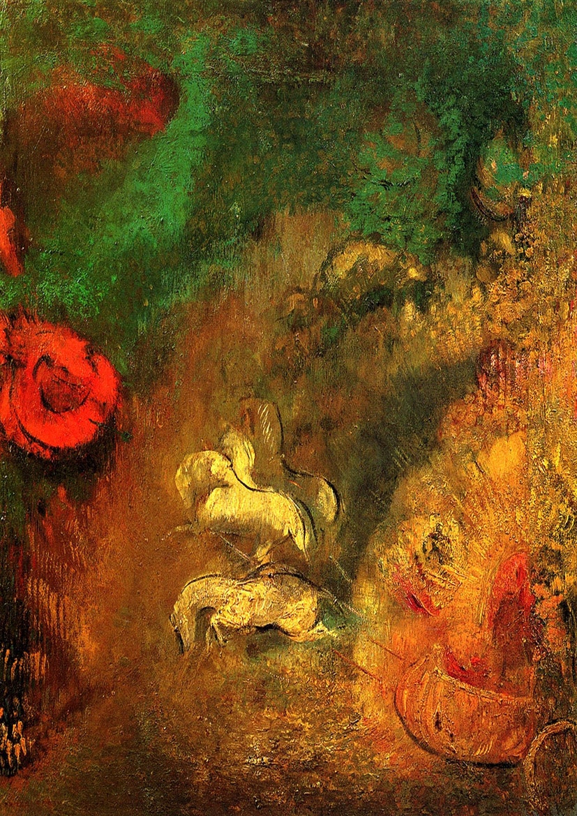 Odilon Redon: Apollo in the Sun Carriage. Fine Art Print/poster (00888 ...