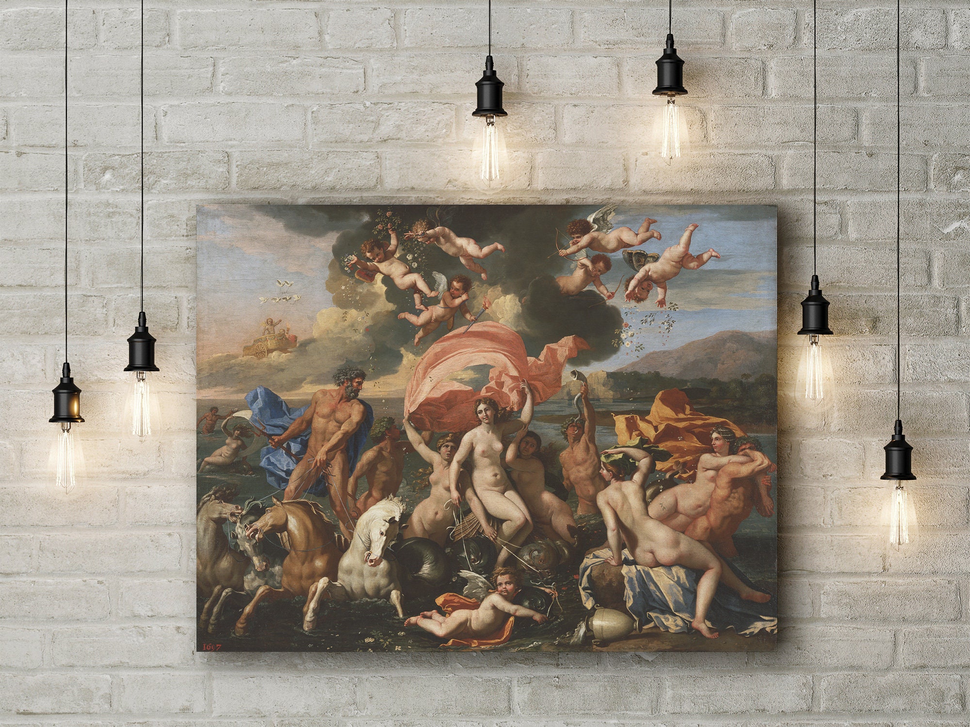 Canvas Art Print of Nicolas Poussin: The Birth of Venus | Etsy