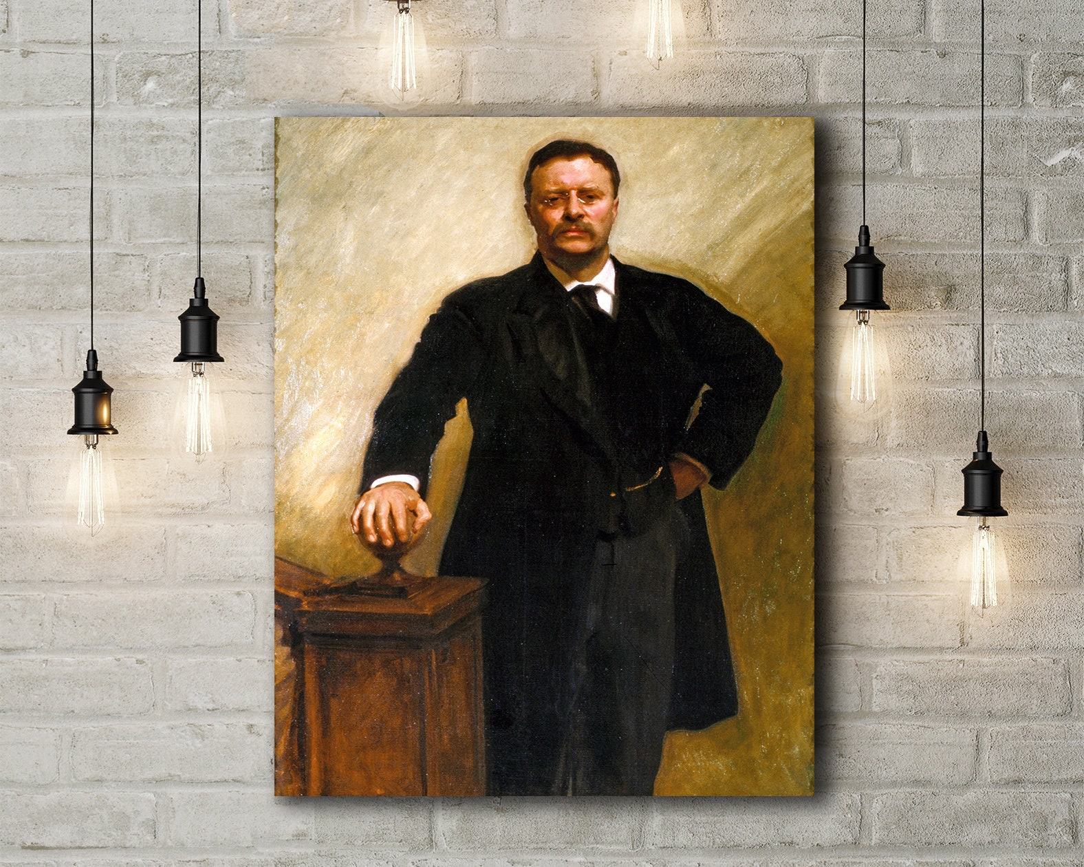Canvas Art Print of President Theodore Roosevelt Official White House ...