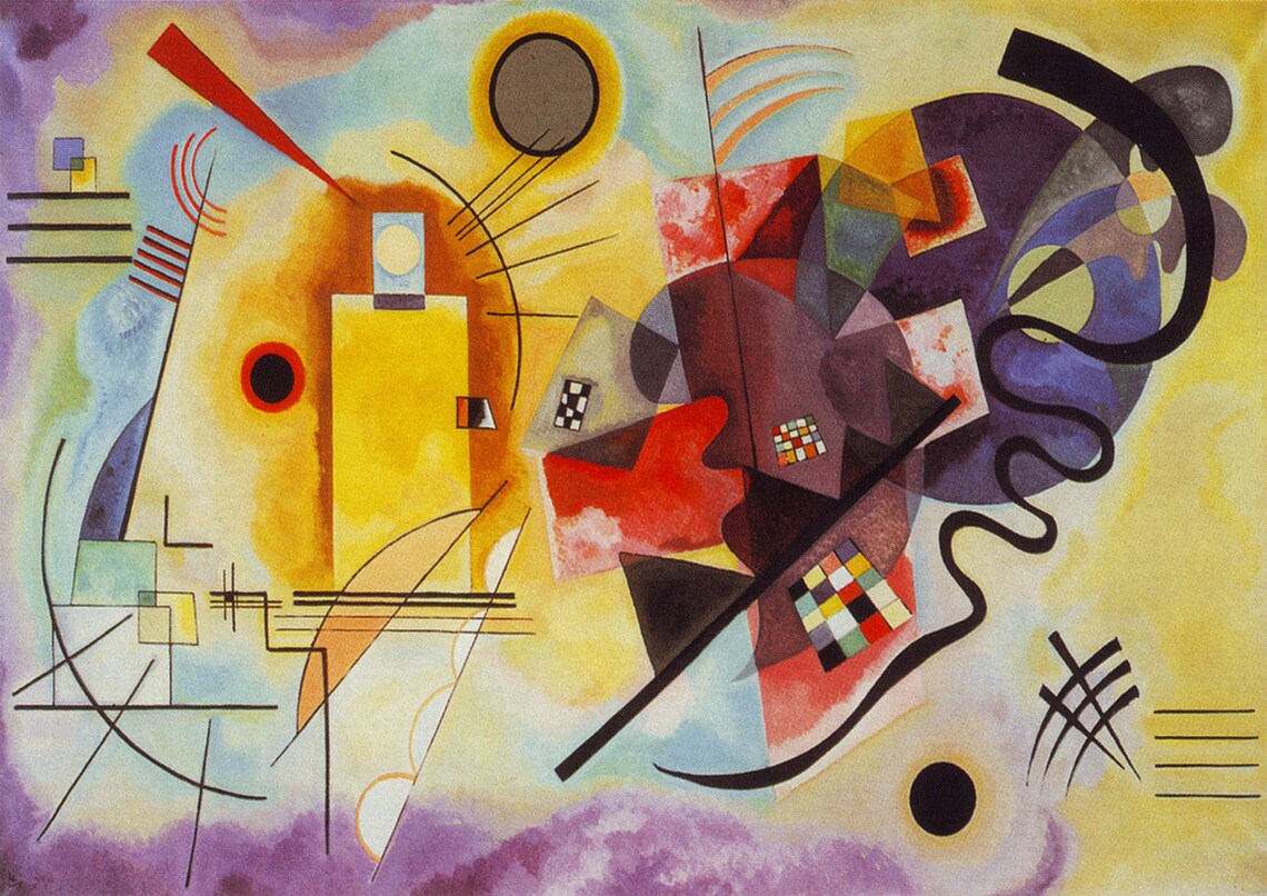 Wassily Kandinsky: Yellow-red-blue. Fine Art Print/poster (001332) - Etsy