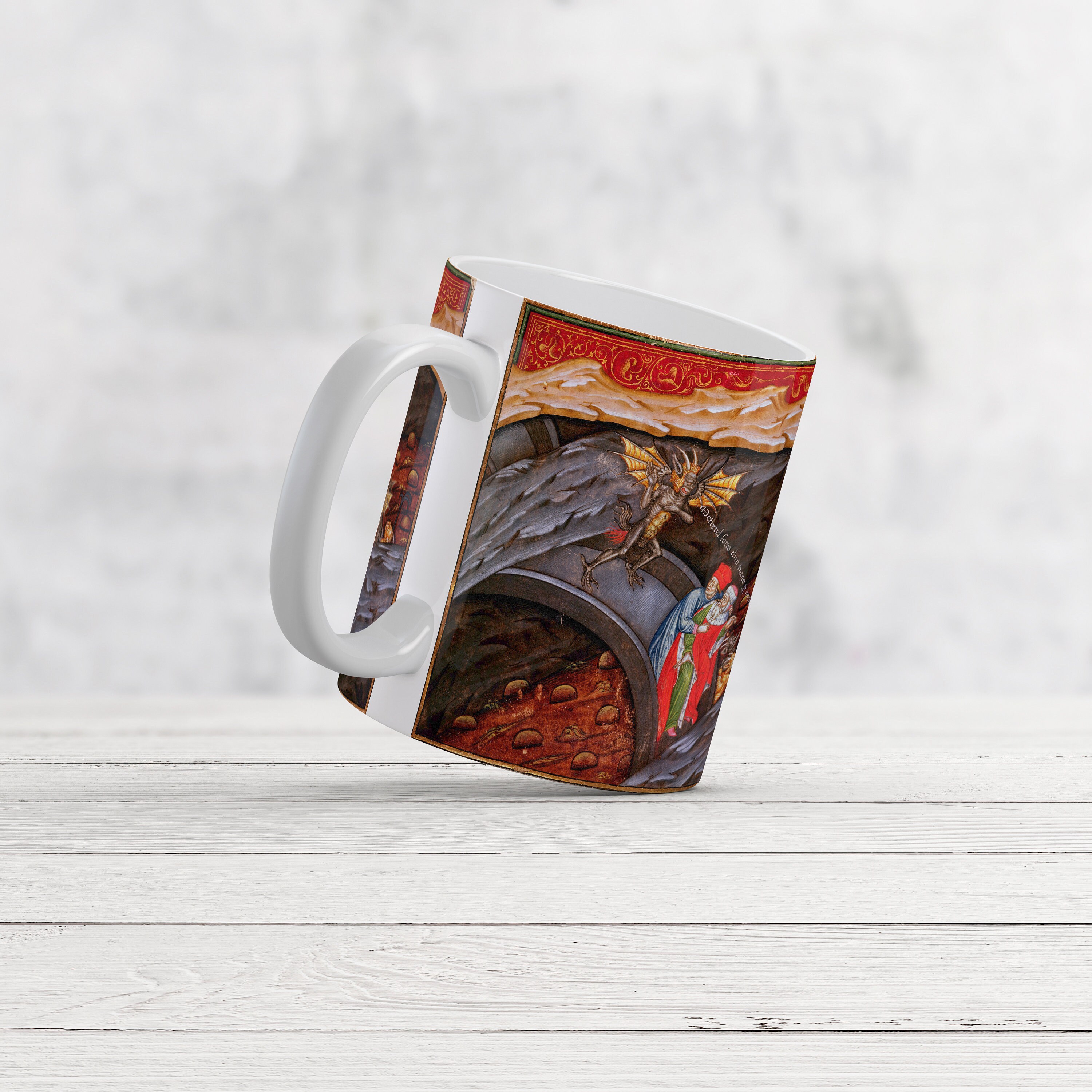Ideal Gift Coffee/Tea Mug Dante's Inferno with a commentary by ...