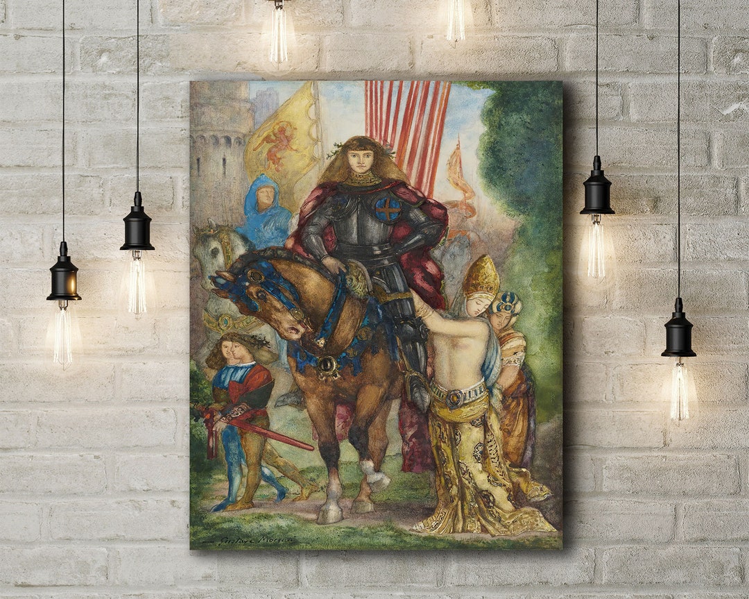 Premium Canvas Art Print of Gustave Moreau: Reître Et Captives - Etsy