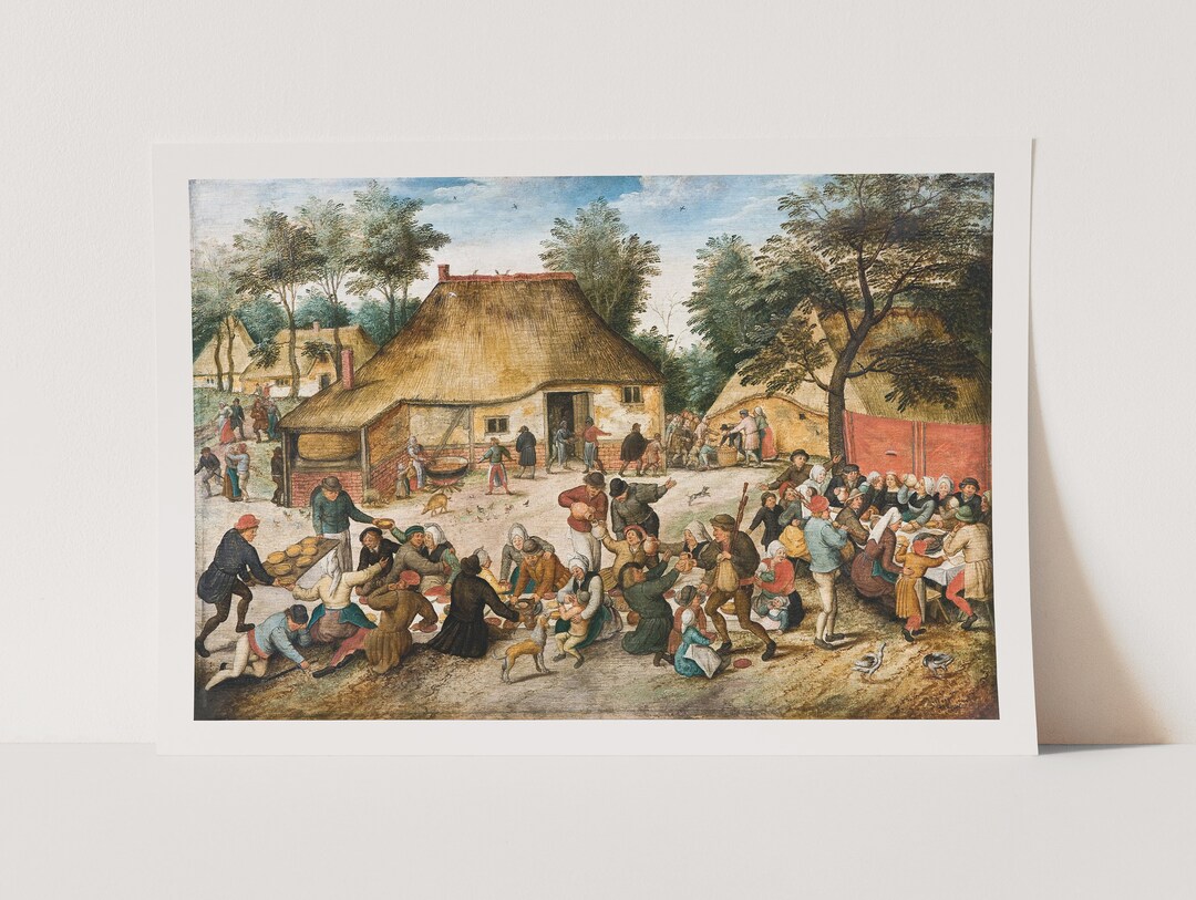 Premium Giclée Print of Pieter Bruegel the Younger: the Peasant Wedding ...