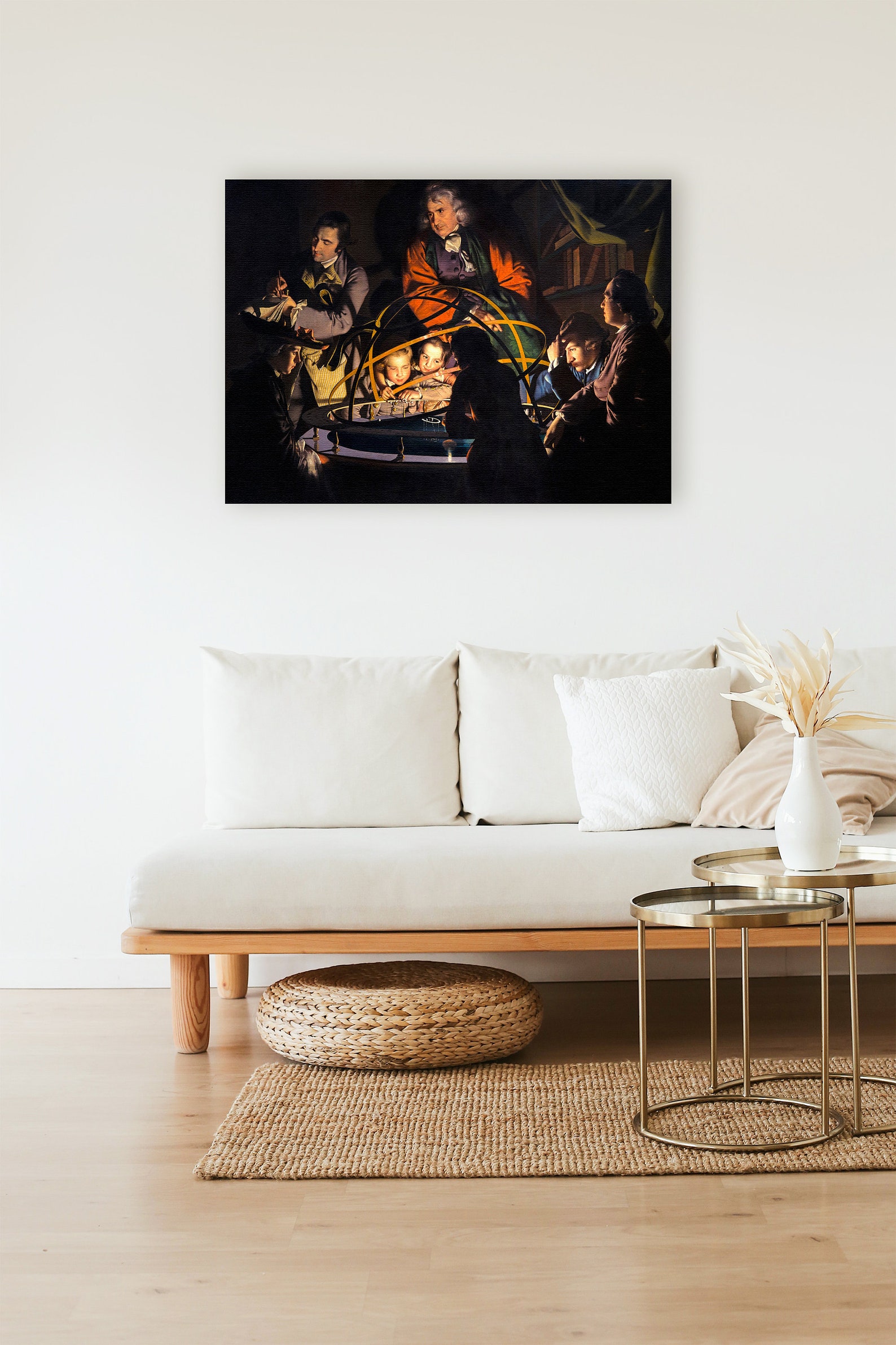 Portrait Canvas Art Print of Joseph Wright of Derby: A Journalist ...
