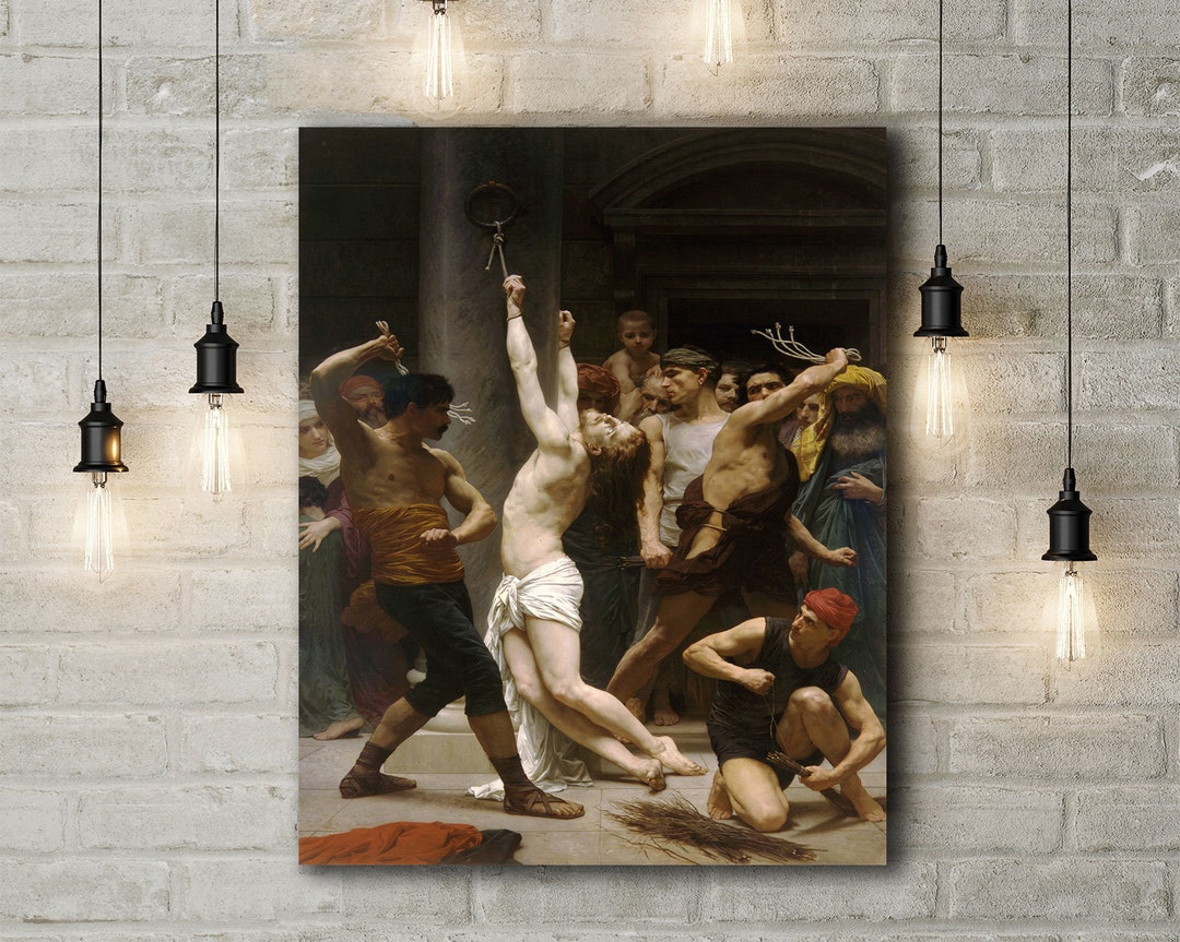 Canvas Art Print of William Bouguereau: the Flagellation of Our Lord ...