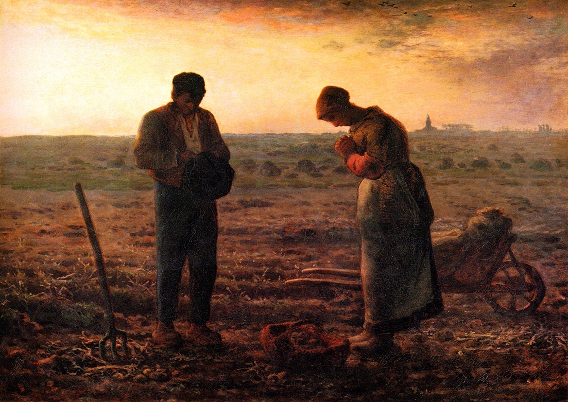 Jean-francois Millet: the Angelus angelus Bell Fine Art - Etsy UK