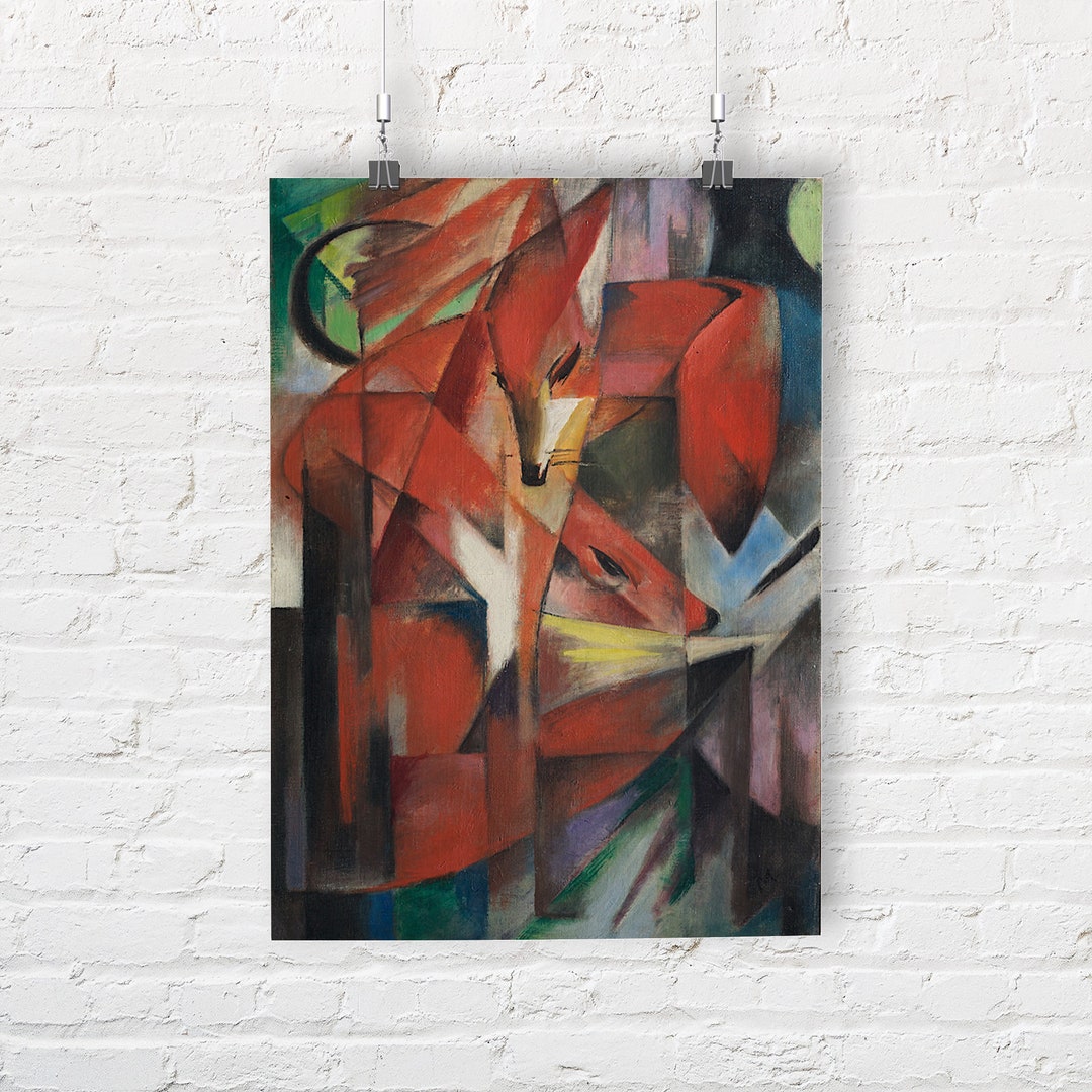 Franz Marc: Foxes. Fine Art Print/poster (00548) - Etsy