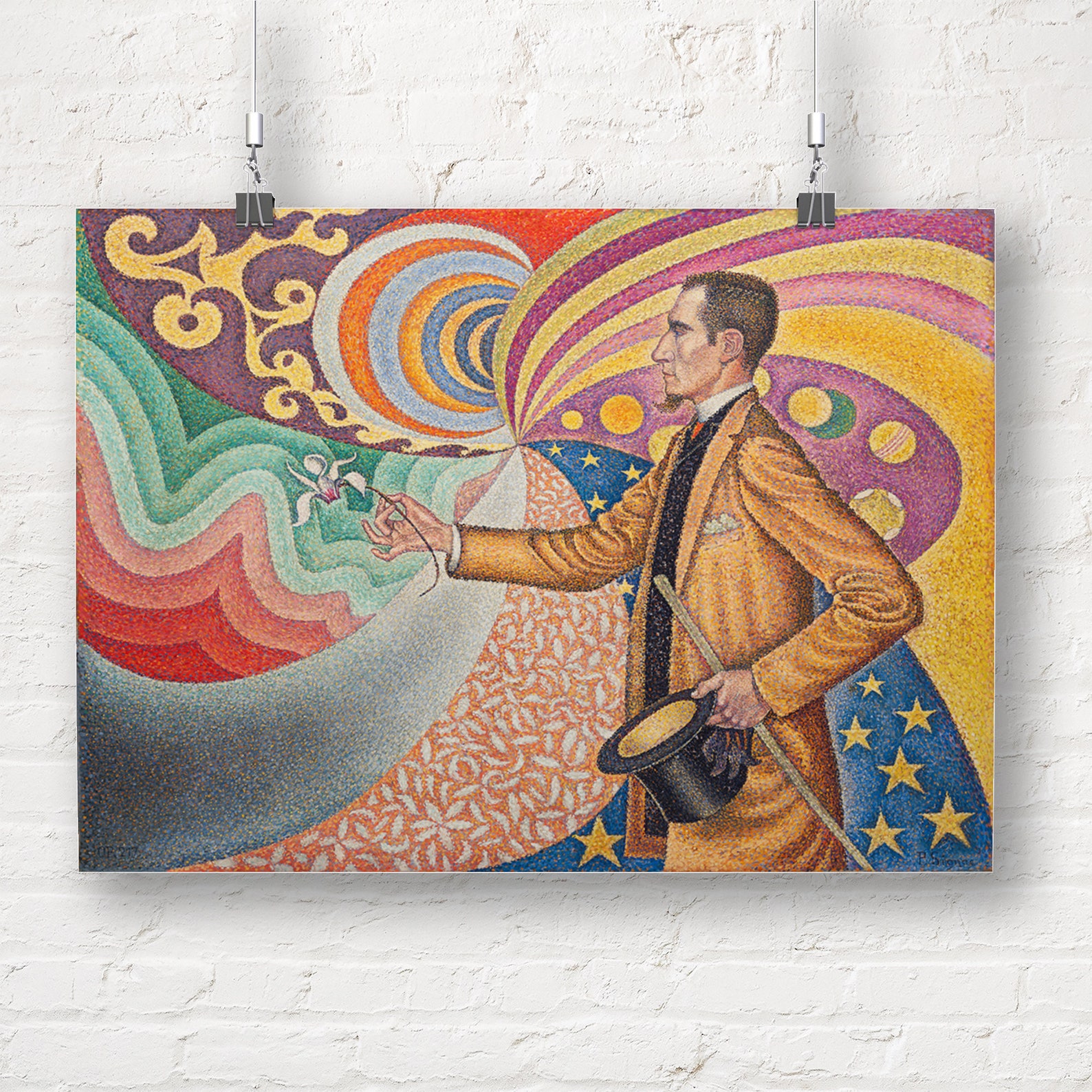 Paul Signac: Retrato de Félix Fénéon. Impresión de Bellas - Etsy España