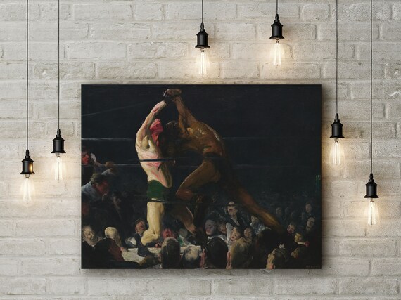 Canvas Art Print of George Bellows: Both Members of This Club. | Etsy