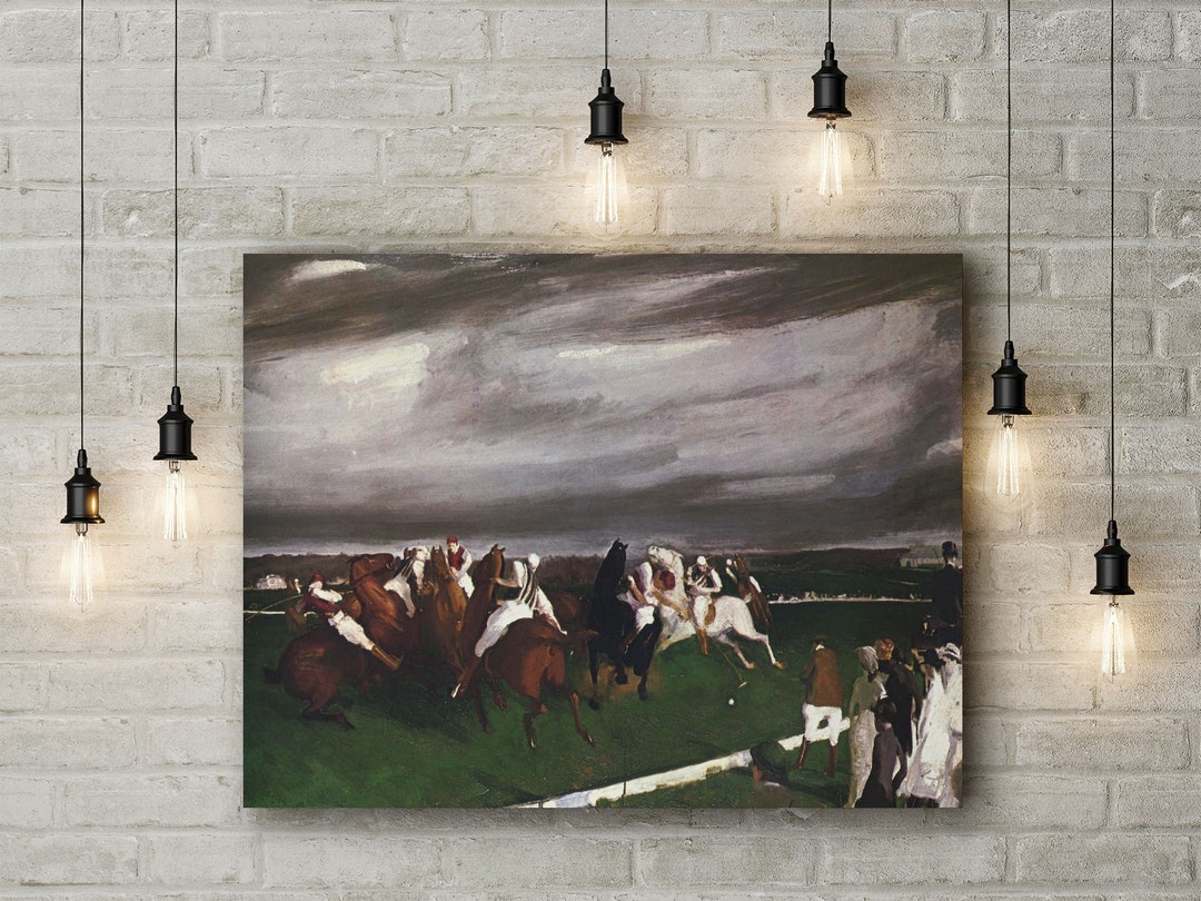 Canvas Art Print of George Bellows: Polo at Lakewood. - Etsy UK