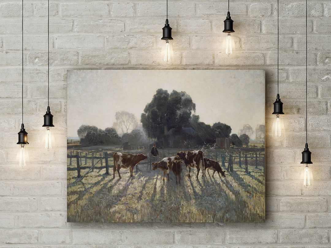 Premium Canvas Art Print of Elioth Gruner: Spring Frost - Etsy