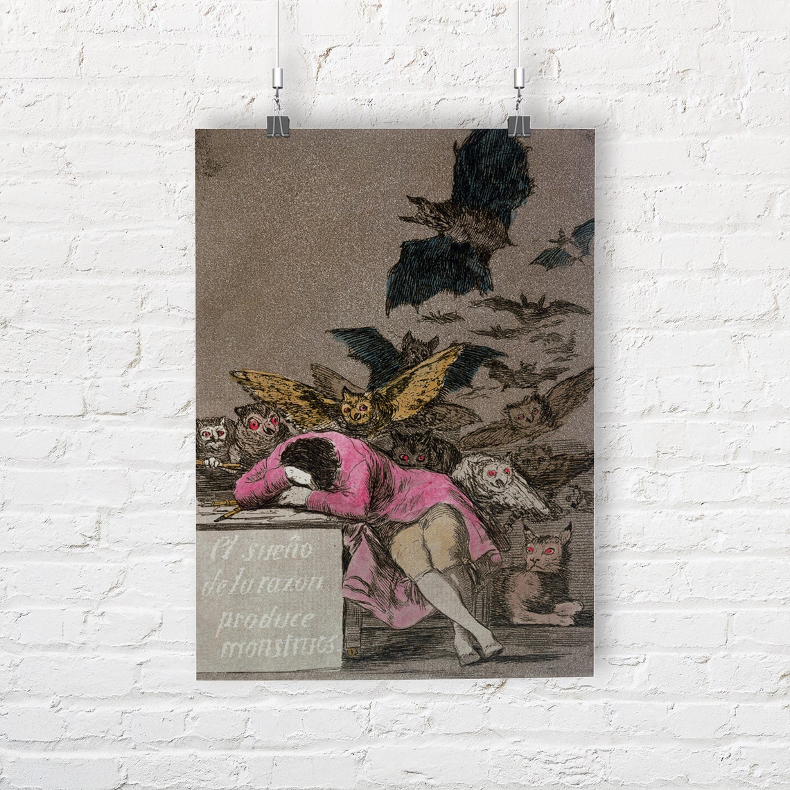 Francisco de Goya: The Sleep of Reason Produces Monsters. Fine | Etsy